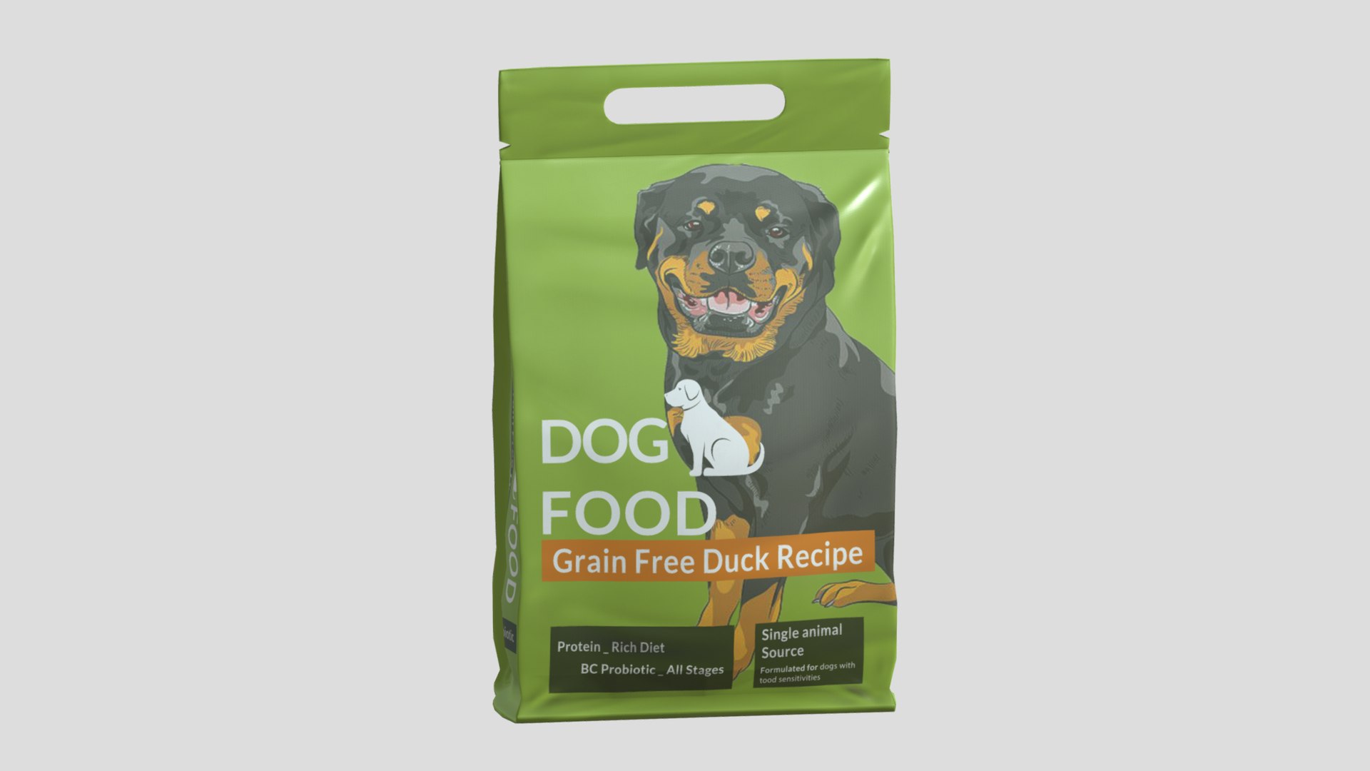Dog Food Pack Low Poly 3D Model - TurboSquid 2272684