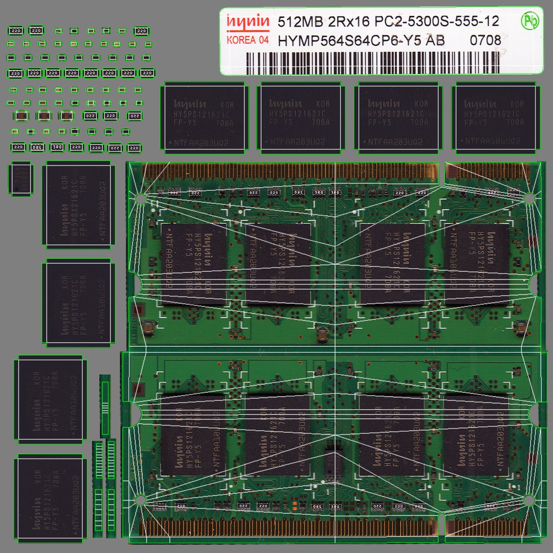 3D Ram So-dimm - TurboSquid 1513246