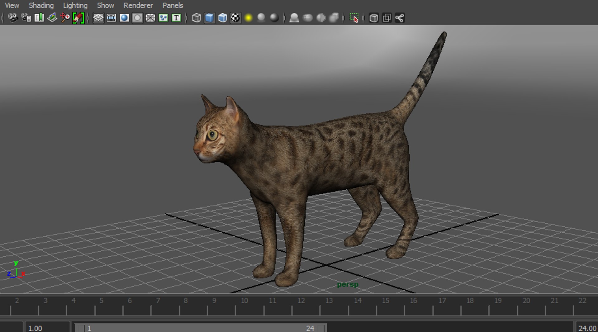 Cat rigged 3D model | 1142686 | TurboSquid