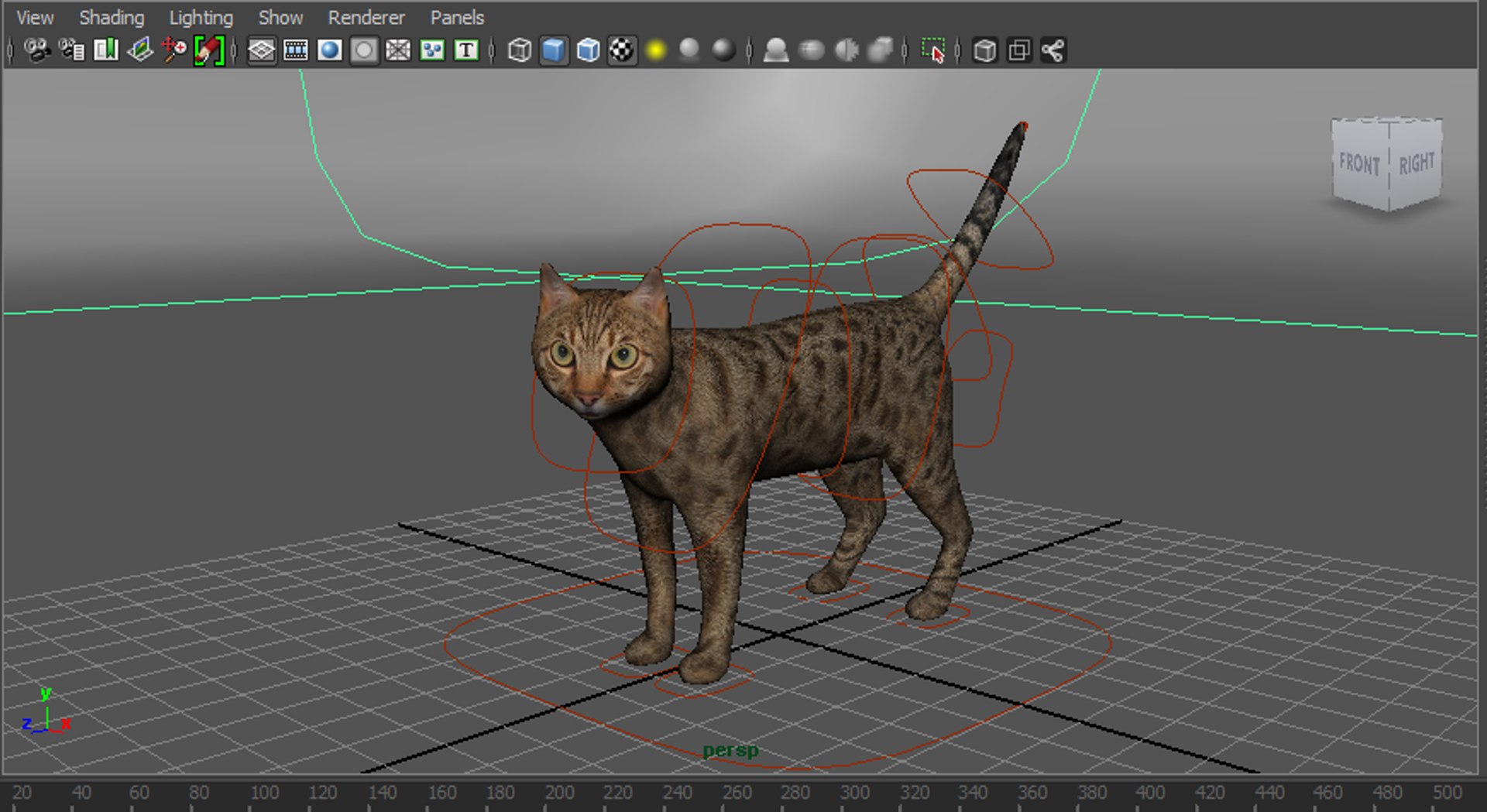 Cat rigged 3D model | 1142686 | TurboSquid