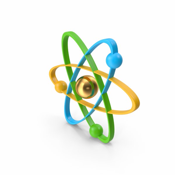 modelo 3d Icono del átomo dorado y clour - TurboSquid 2305779
