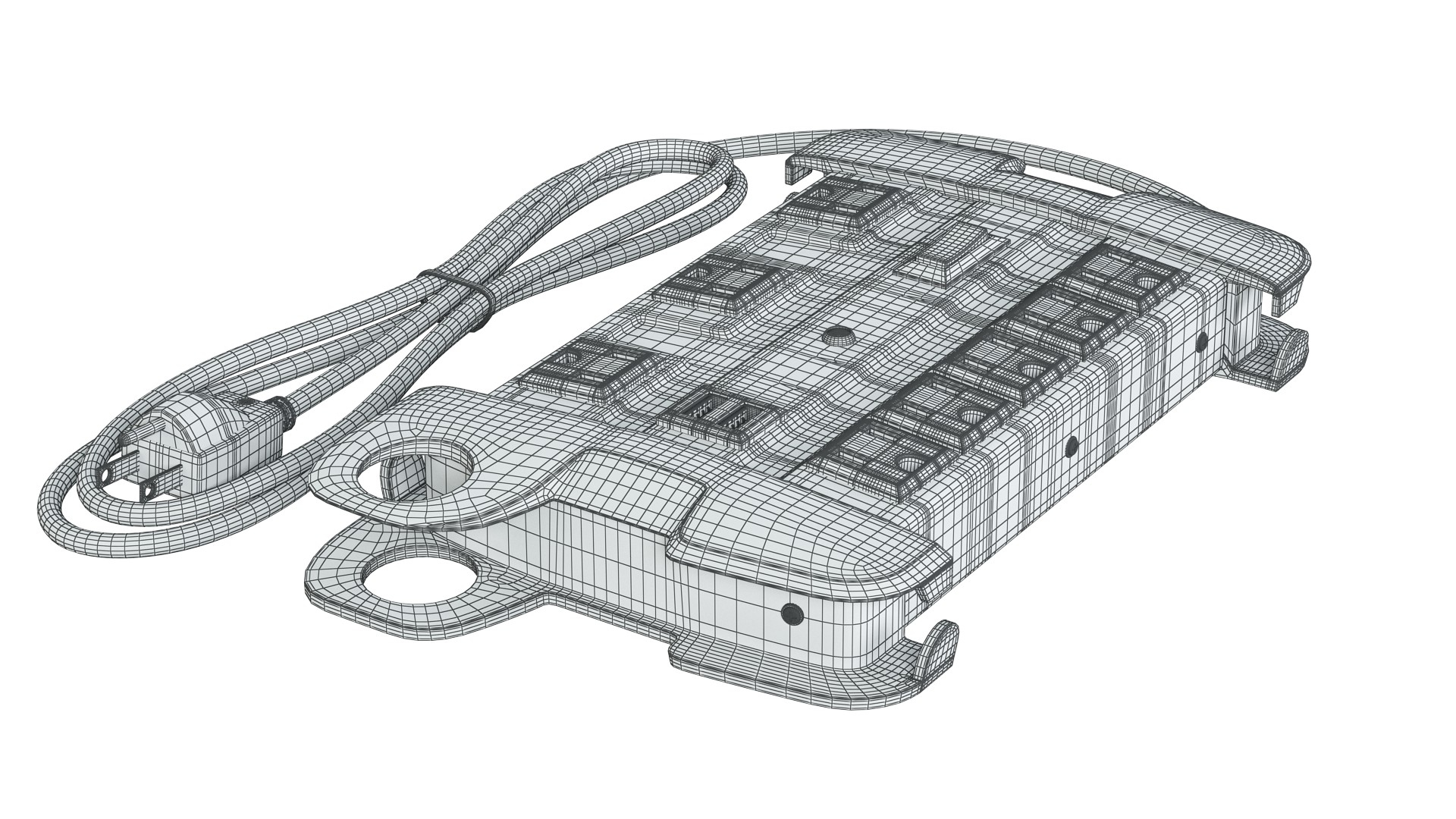 3D Power Strip With USB Model - TurboSquid 2327917