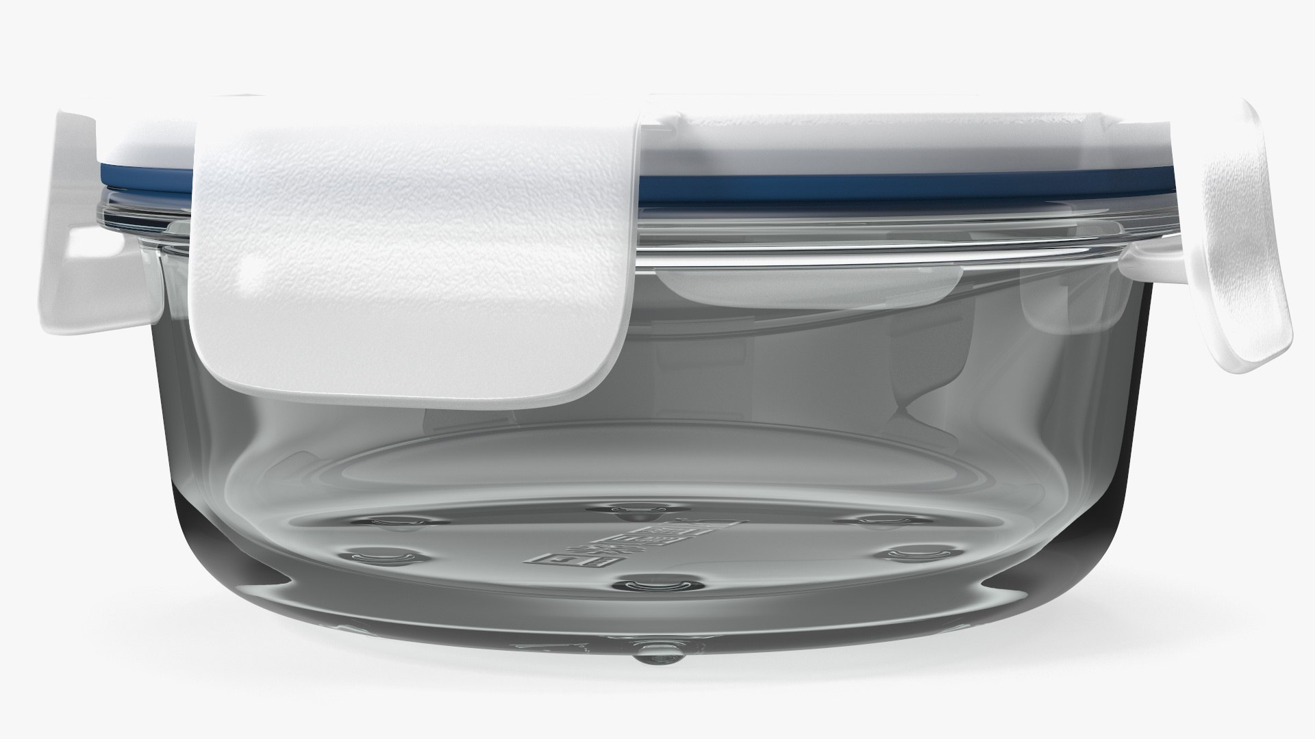 3D Round Glass Clip Lock Storage Container 400ml Model - TurboSquid 1735542