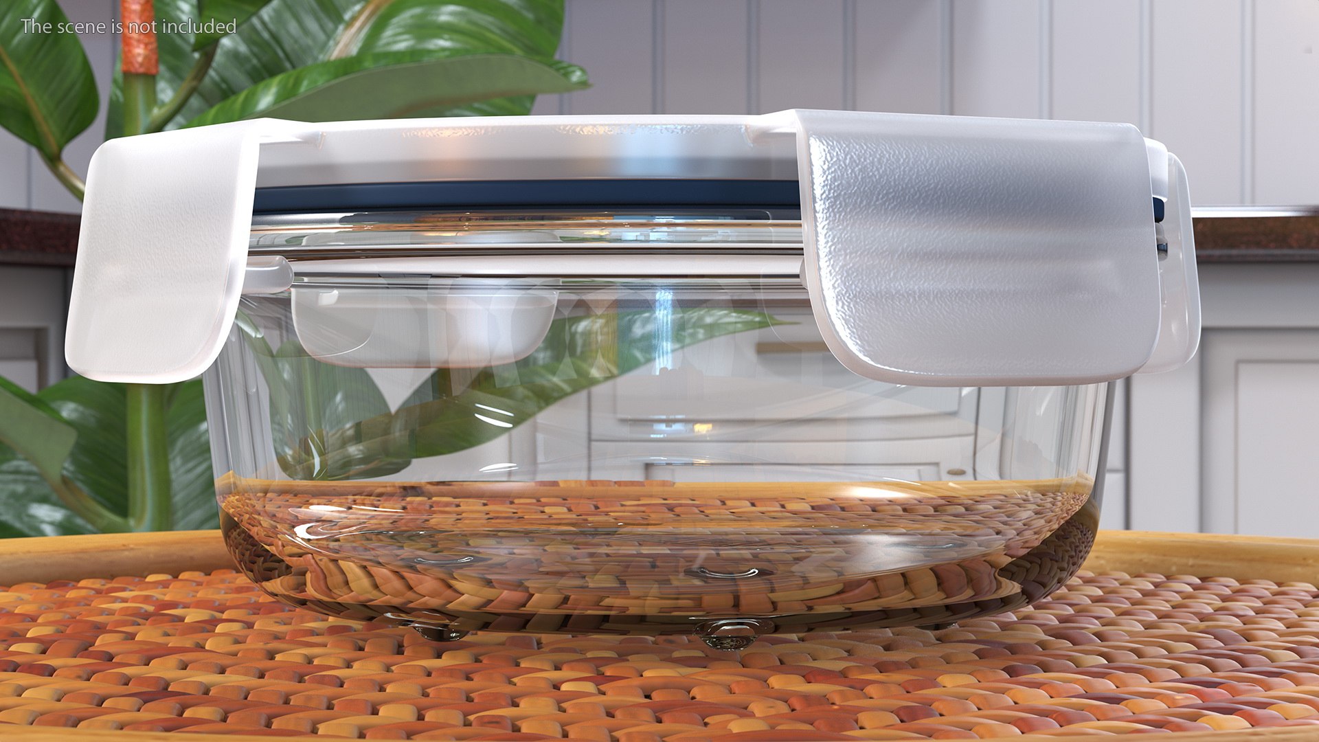 3D Round Glass Clip Lock Storage Container 400ml Model - TurboSquid 1735542