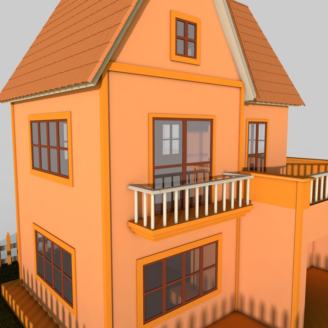 3D Model Cartoon House - TurboSquid 1440846