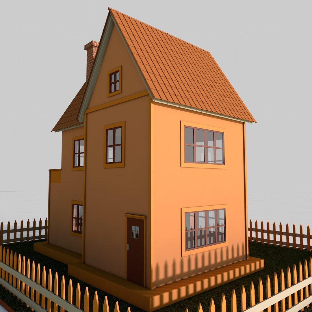 3D Model Cartoon House - TurboSquid 1440846