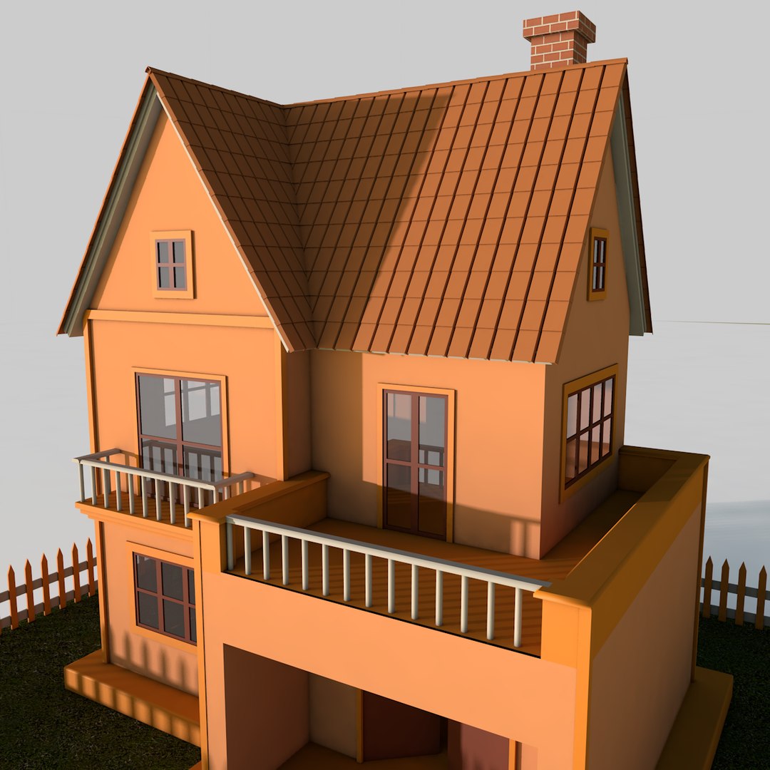 3D Model Cartoon House - TurboSquid 1440846