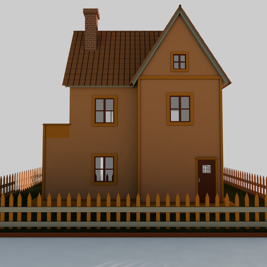 3D Model Cartoon House - TurboSquid 1440846