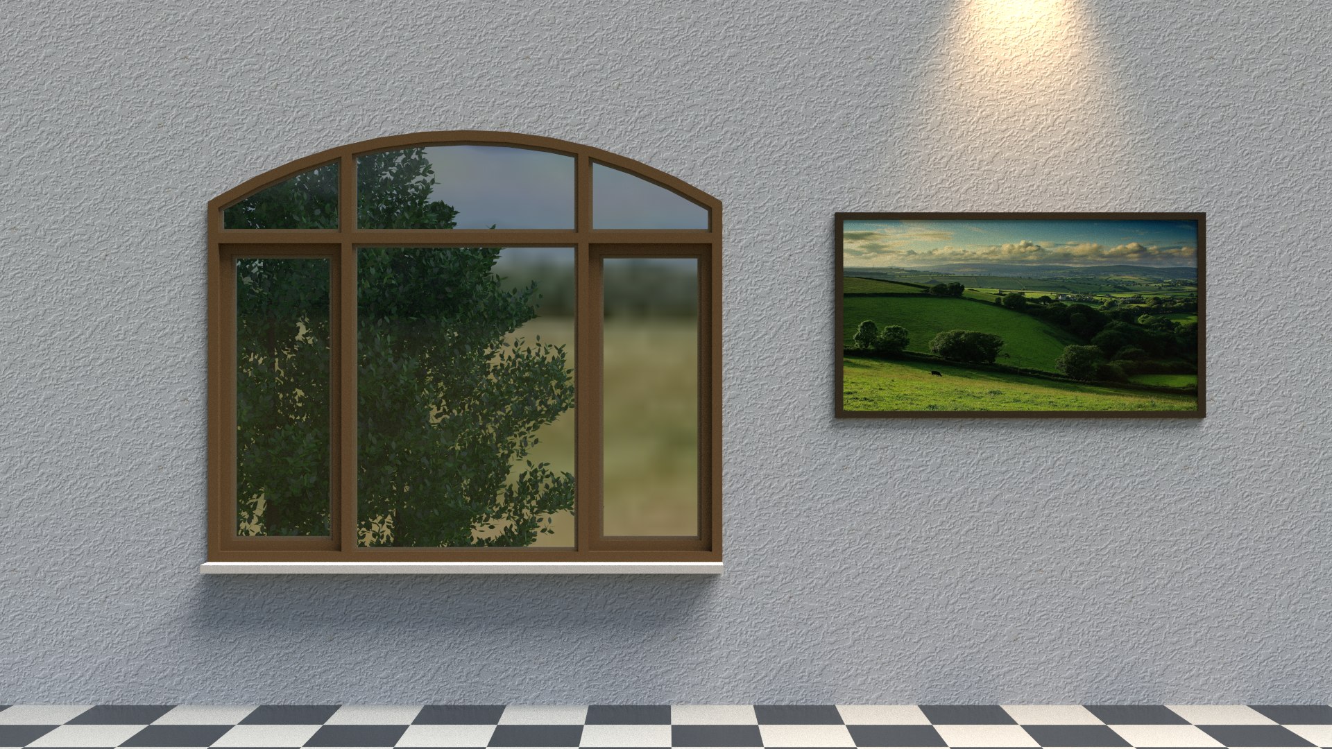 Arch Window 3d Model