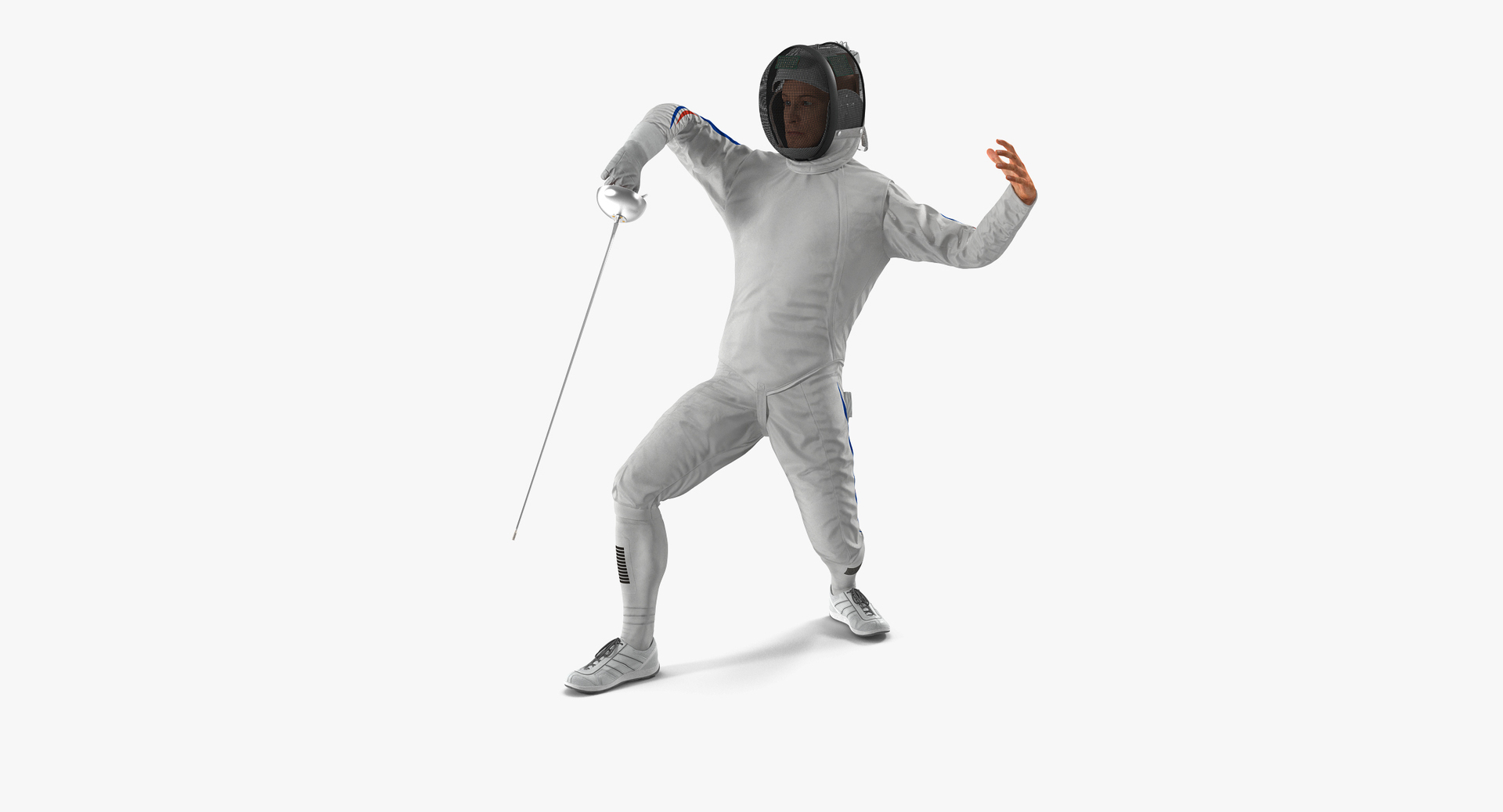 3D Fencer Defence Pose - TurboSquid 1283875