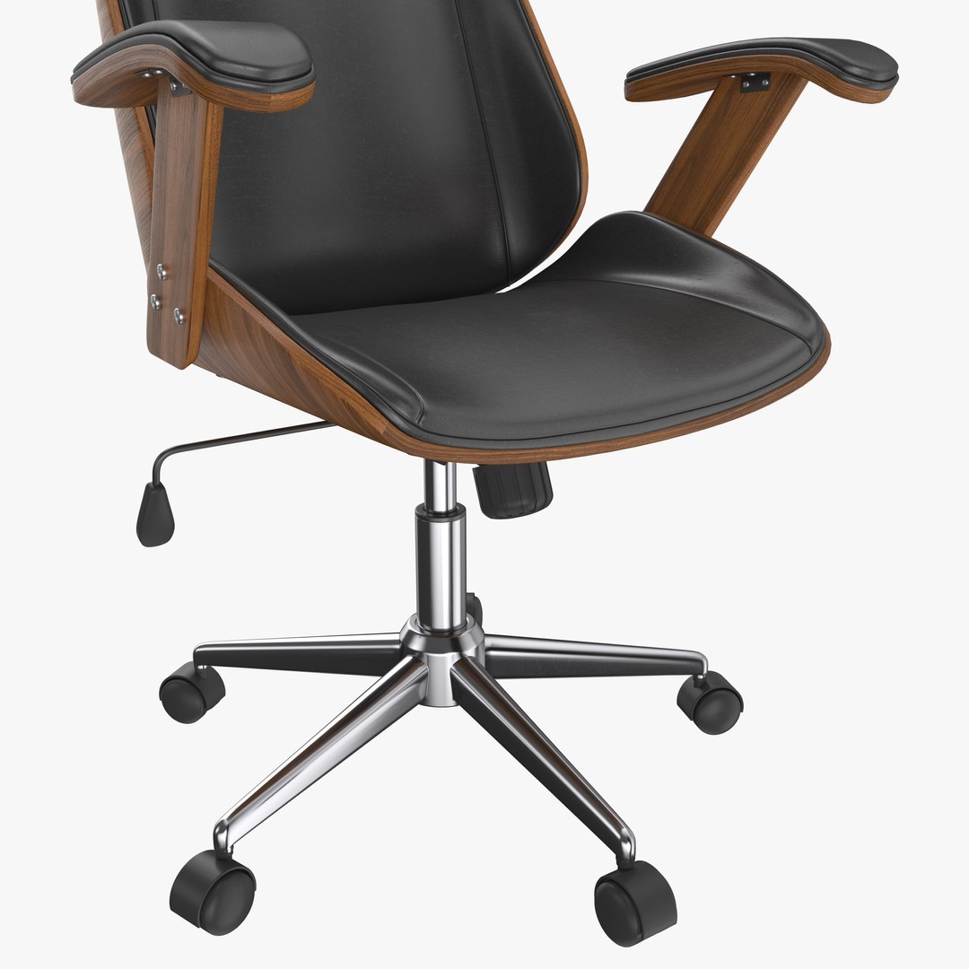 Baxton Hamilton Studio Office Chair 3D Model - TurboSquid 2020352