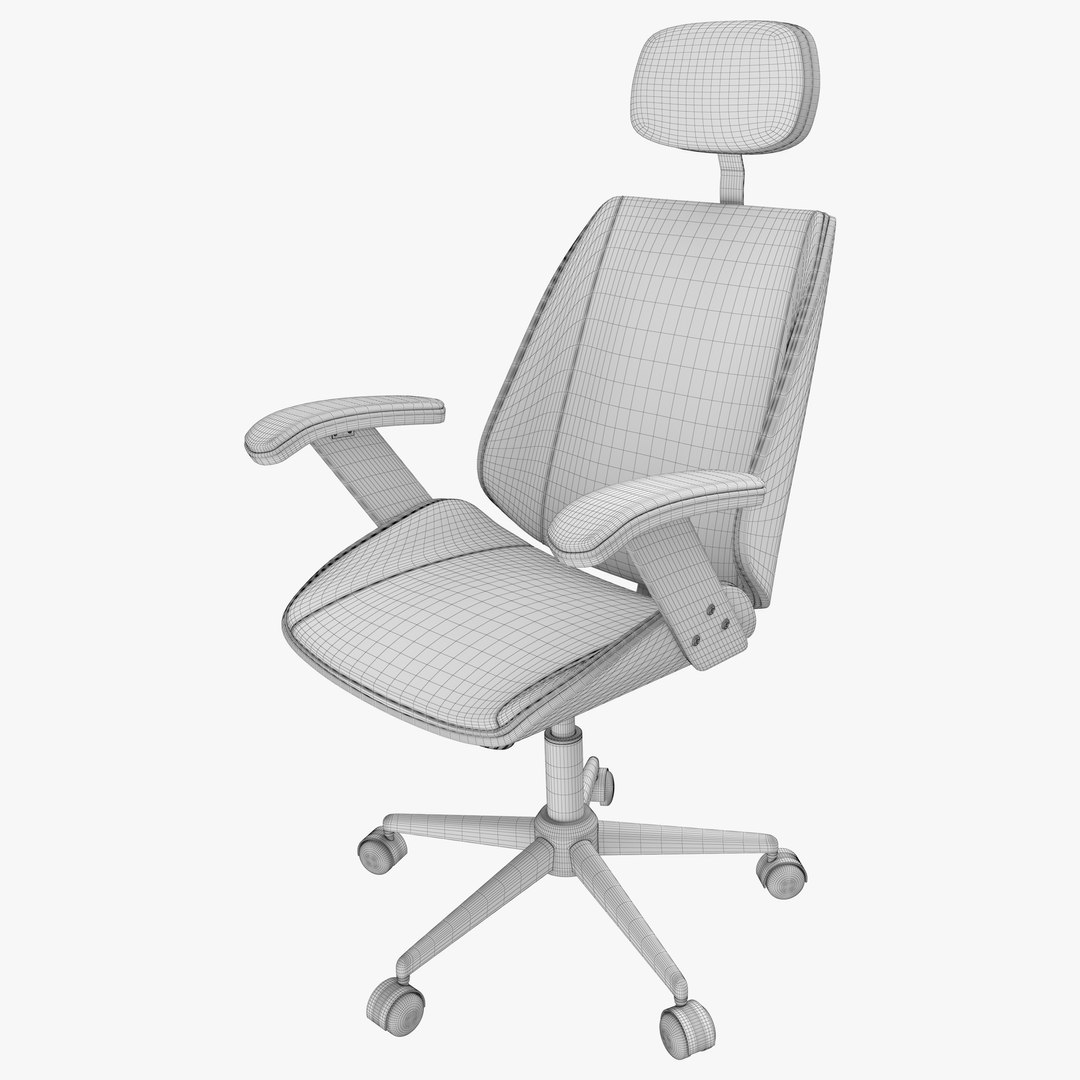 Baxton Hamilton Studio Office Chair 3D Model - TurboSquid 2020352