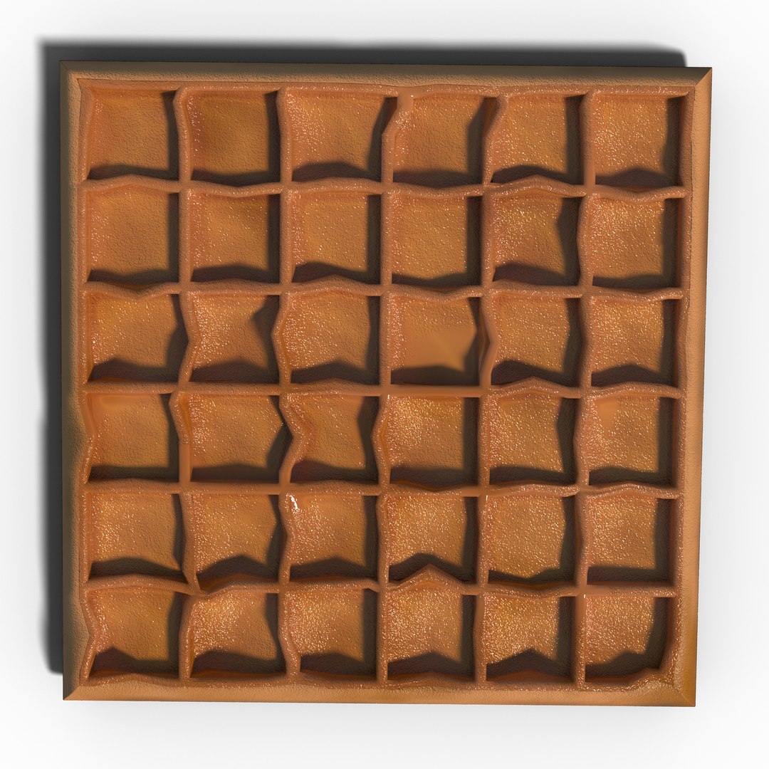 3D Waffle - TurboSquid 2086567