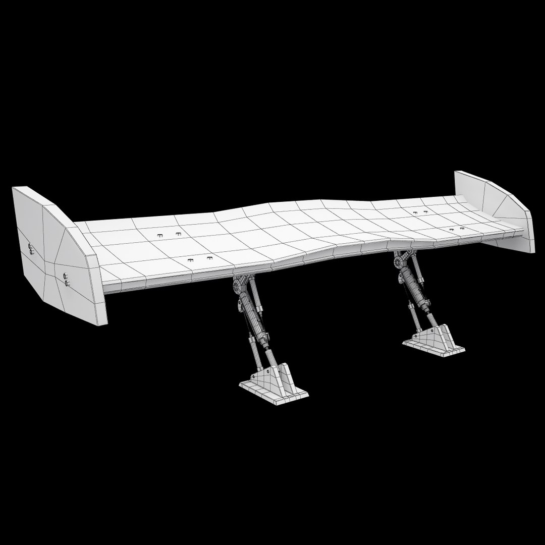 Spoiler Carbon 3d Model