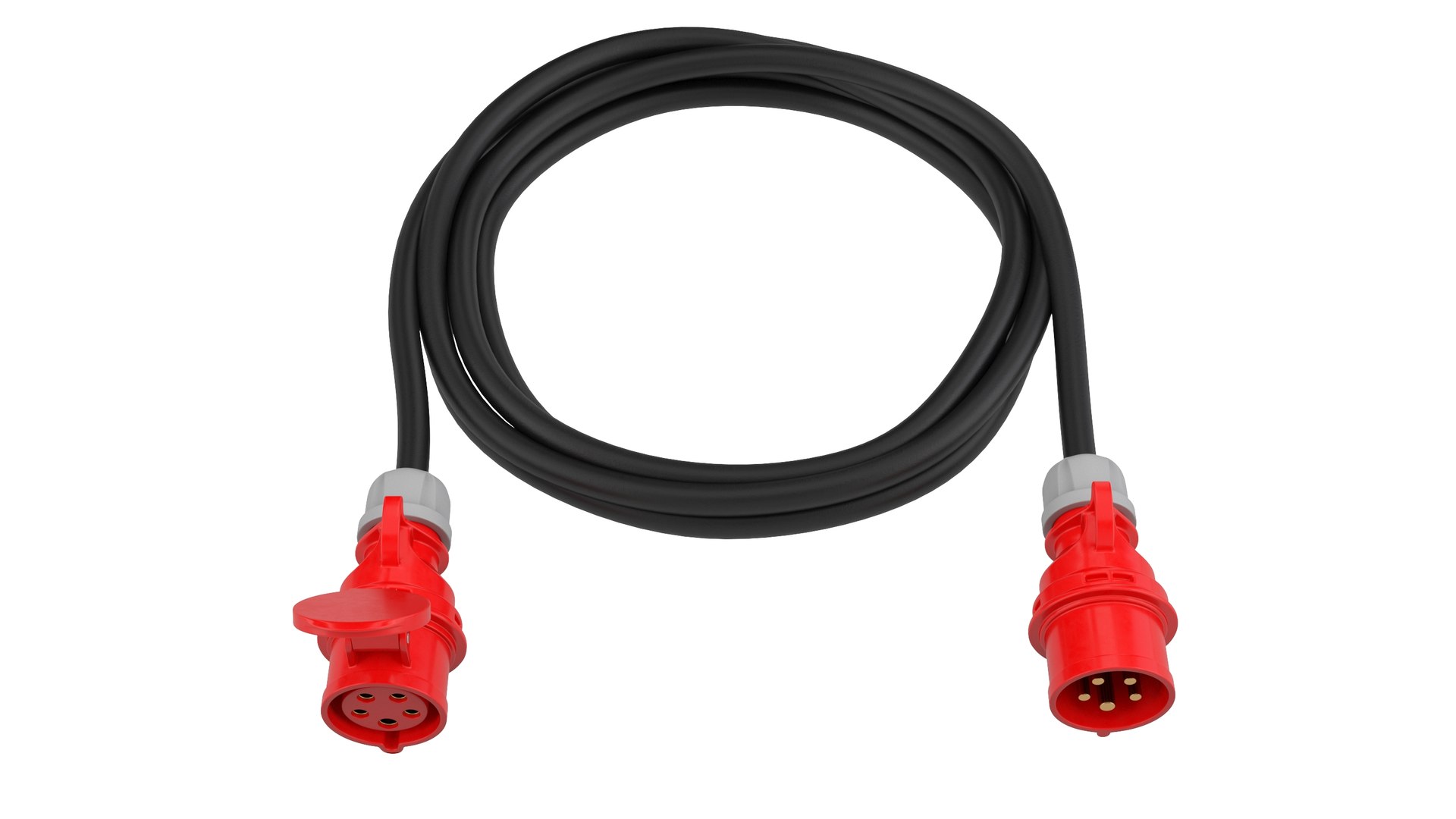 Three Phase Plug 3D Model - TurboSquid 2068772