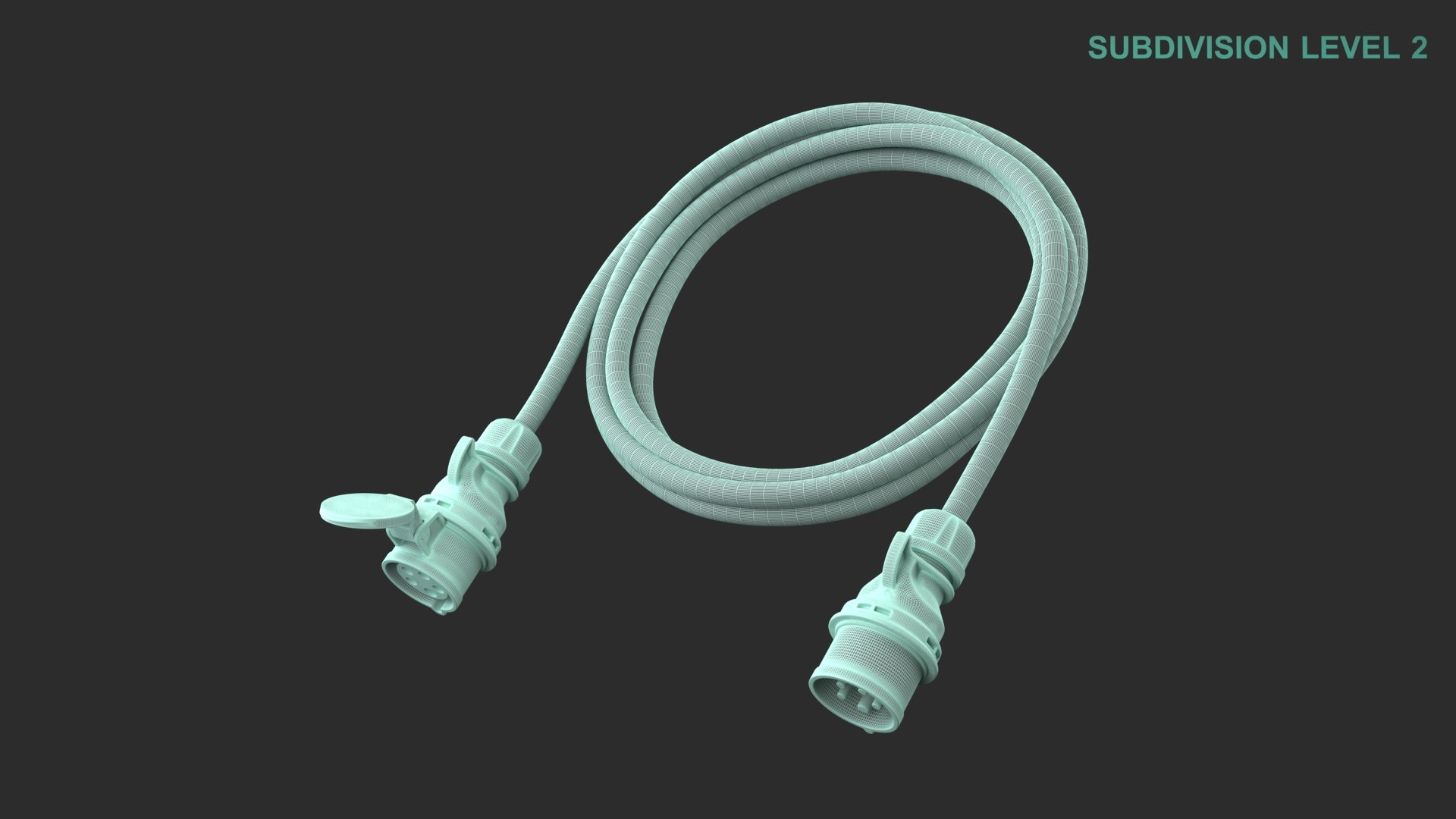 Three Phase Plug 3D Model - TurboSquid 2068772