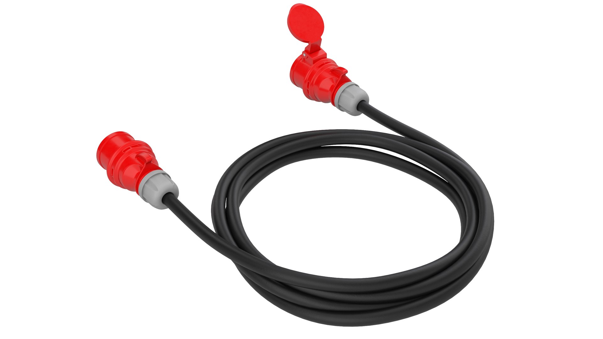 Three Phase Plug 3D Model - TurboSquid 2068772