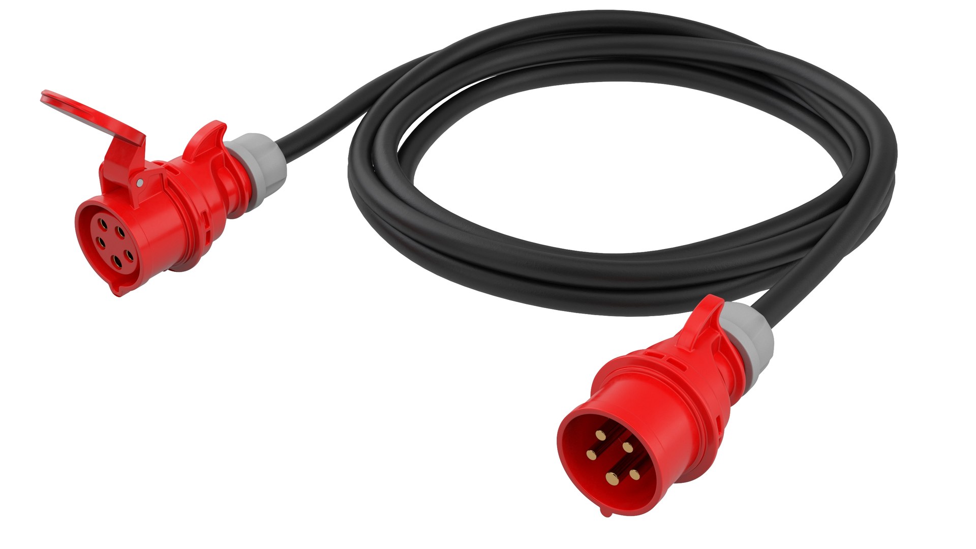 Three Phase Plug 3D model - TurboSquid 2068772