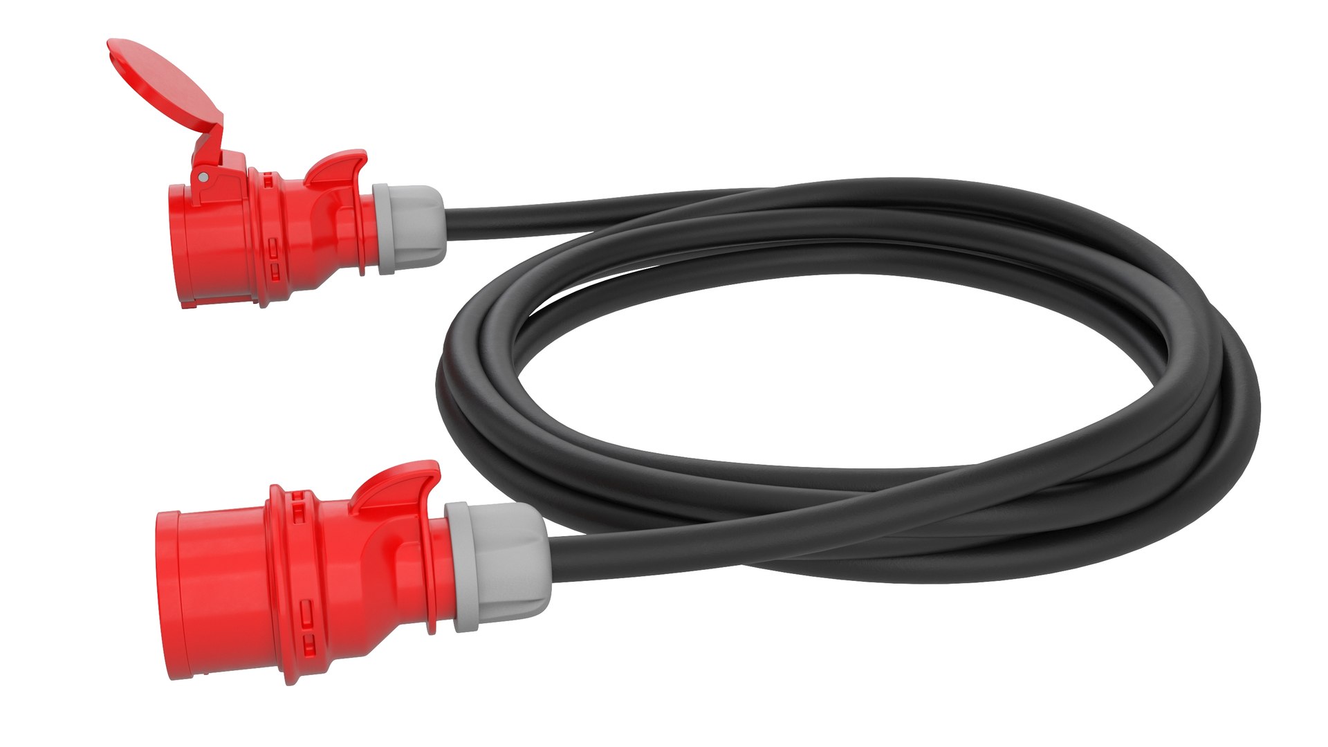 Three Phase Plug 3D Model - TurboSquid 2068772