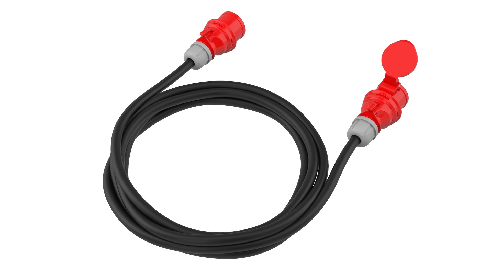 Three Phase Plug 3D Model - TurboSquid 2068772