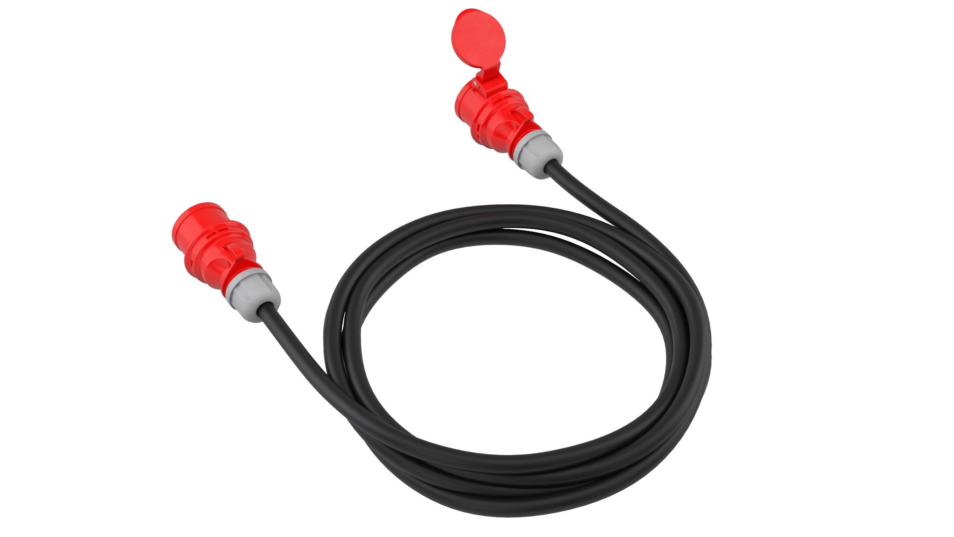 Three Phase Plug 3D Model - TurboSquid 2068772