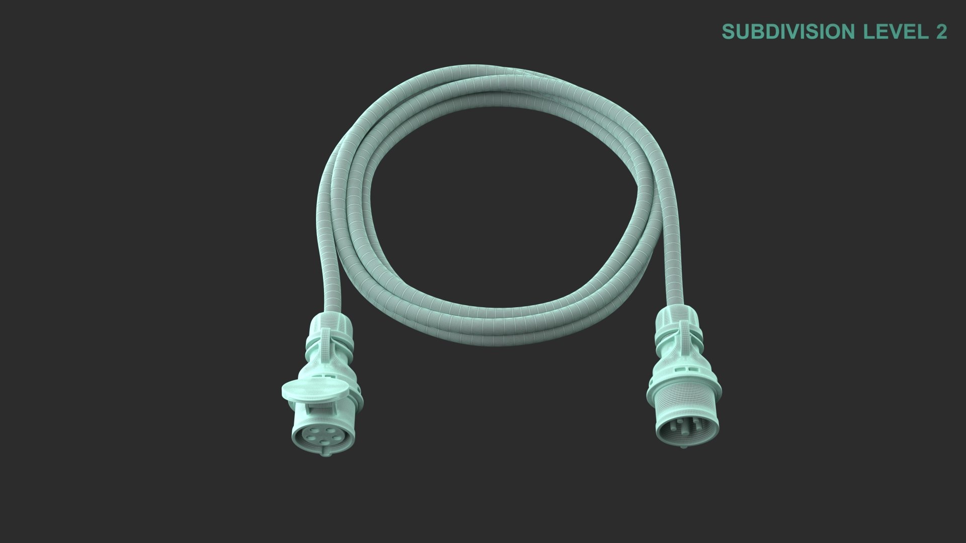 Three Phase Plug 3D Model - TurboSquid 2068772