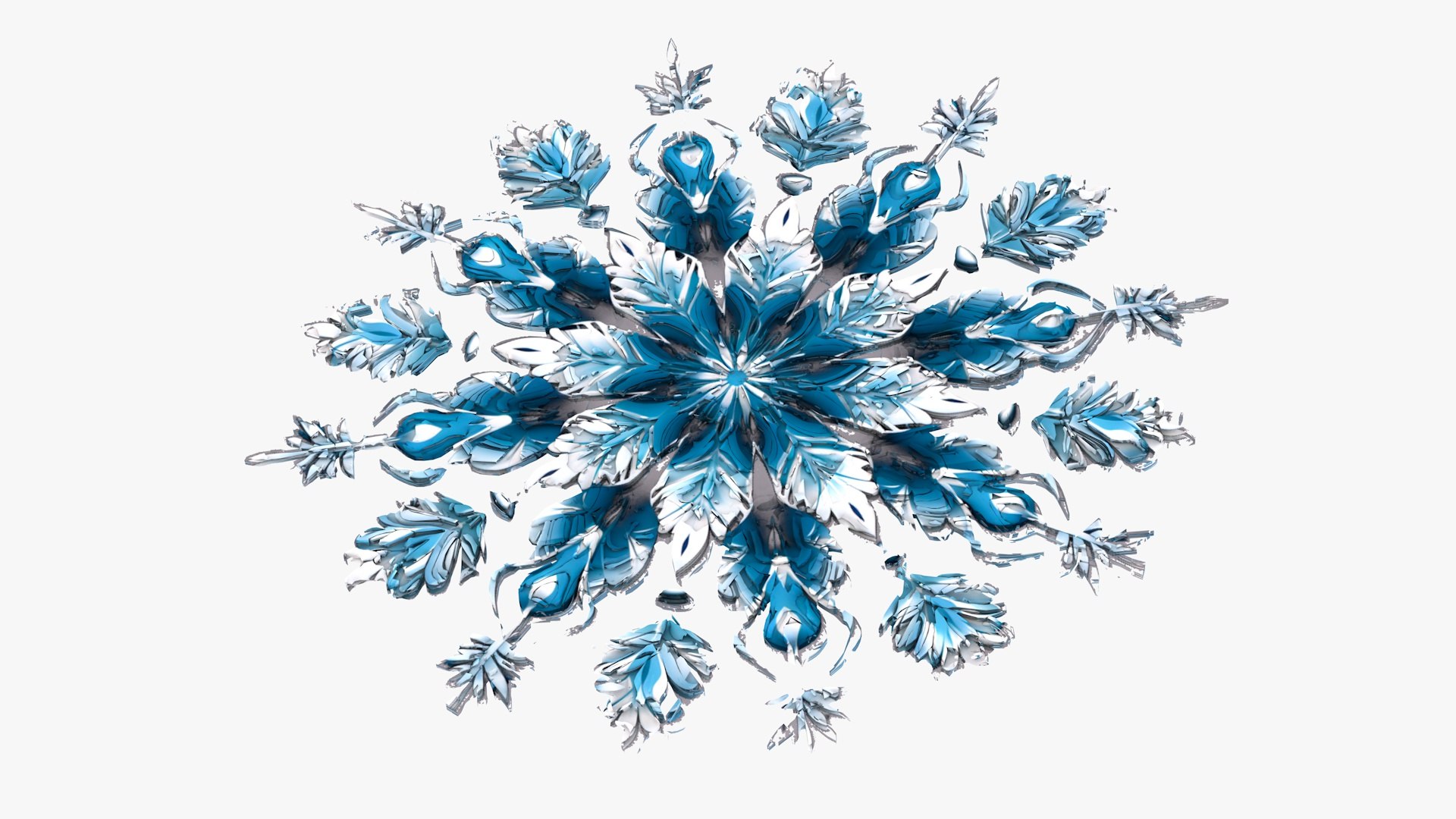 3D snowflake model - TurboSquid 2103747