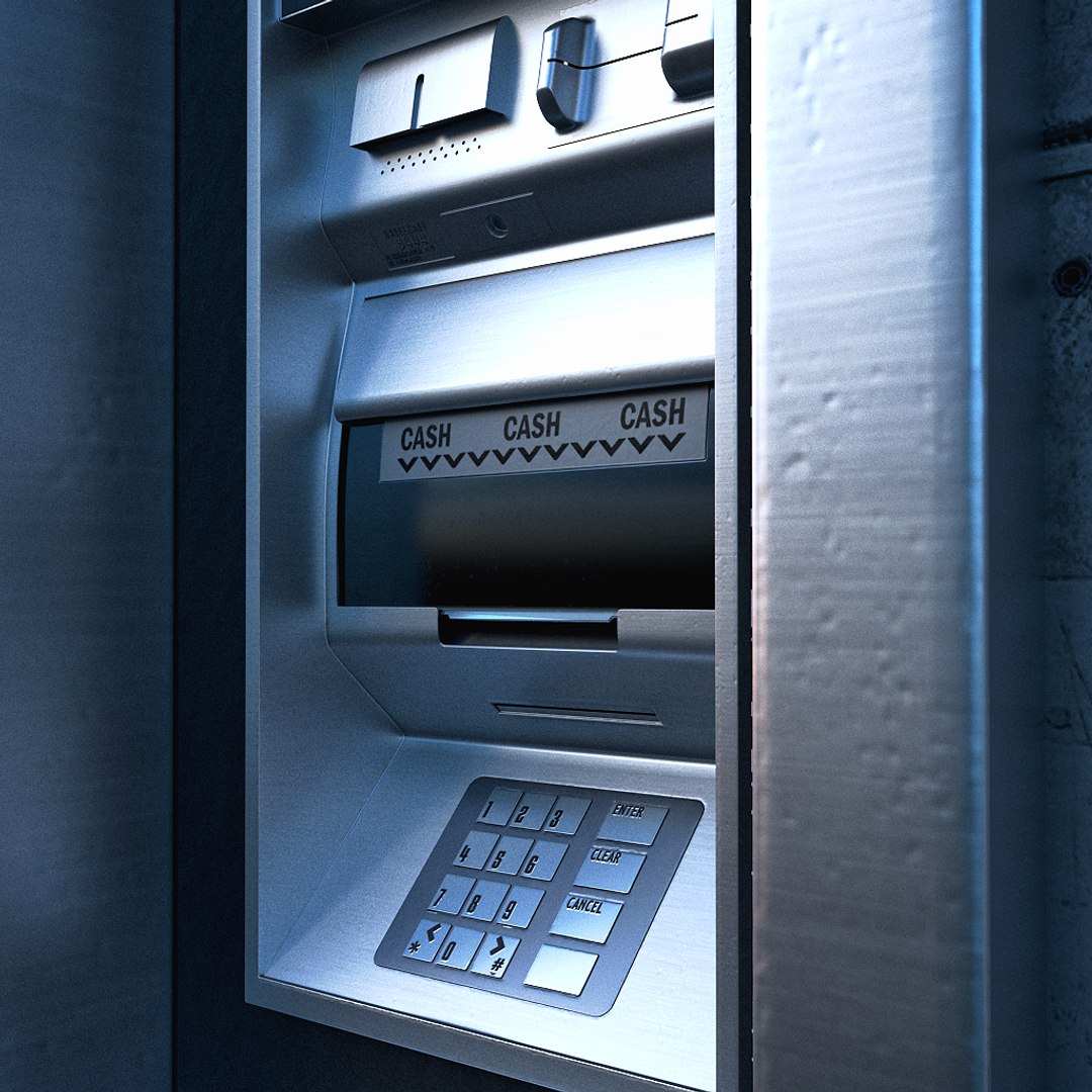 Atm Cash Machine 3D Model - TurboSquid 1266390