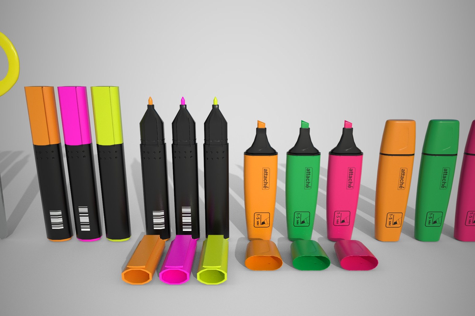 3D Stationery Set - TurboSquid 1562166