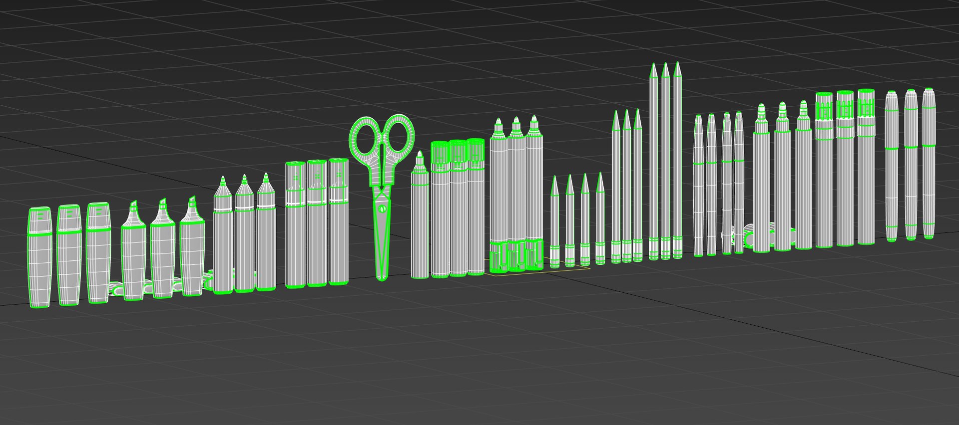 3D Stationery Set - TurboSquid 1562166