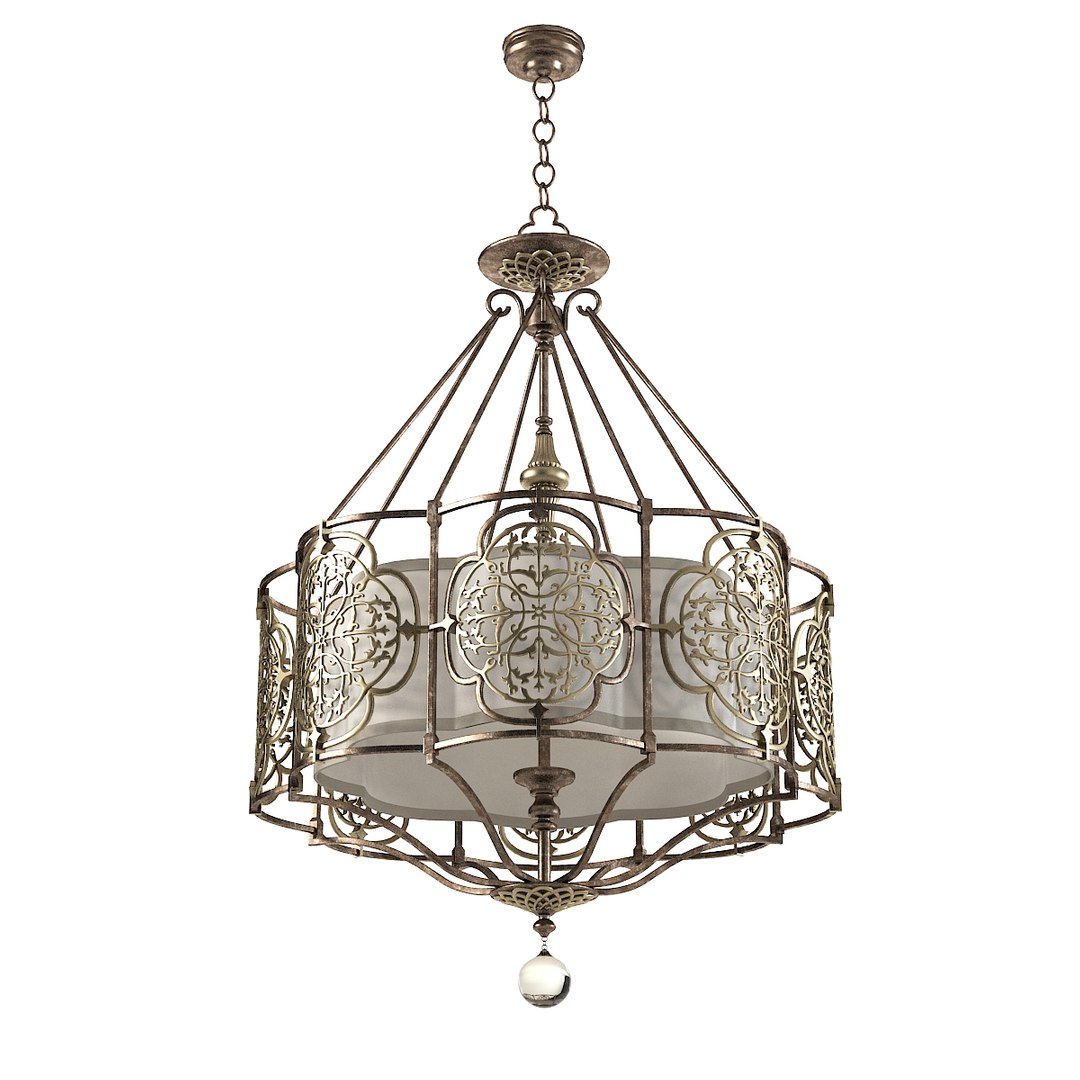 3dsmax feiss forged chandelier