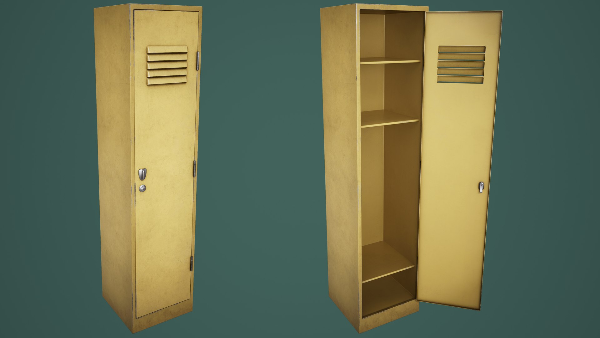 School Gym Locker Big 3D Model - TurboSquid 2079826