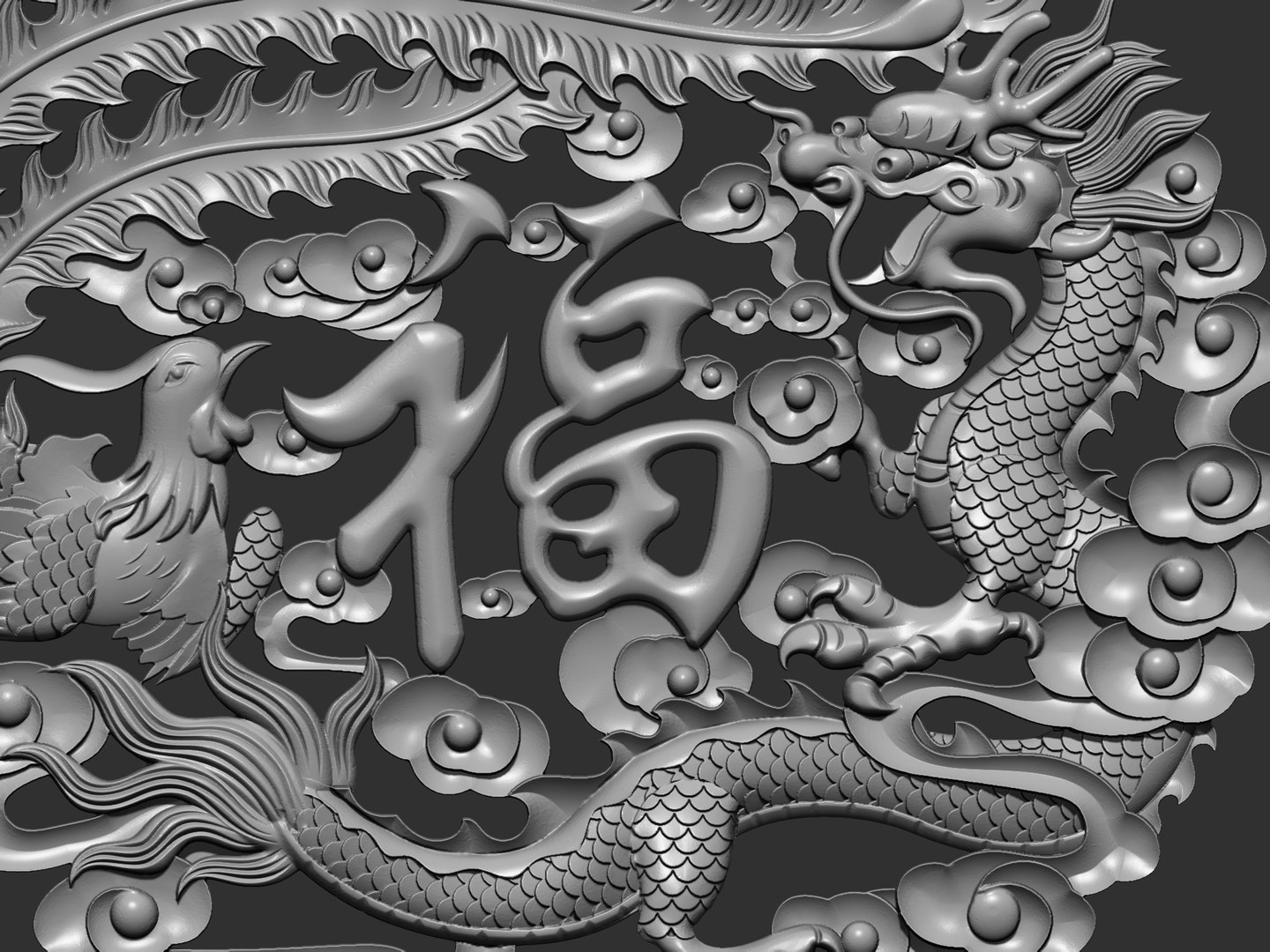 Dragon And Phoenix 3D Model - TurboSquid 2035230