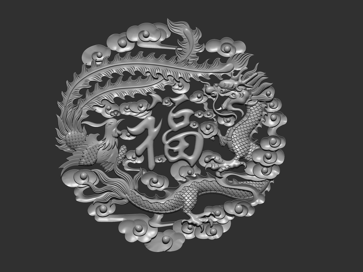 Dragon And Phoenix 3D Model - TurboSquid 2035230