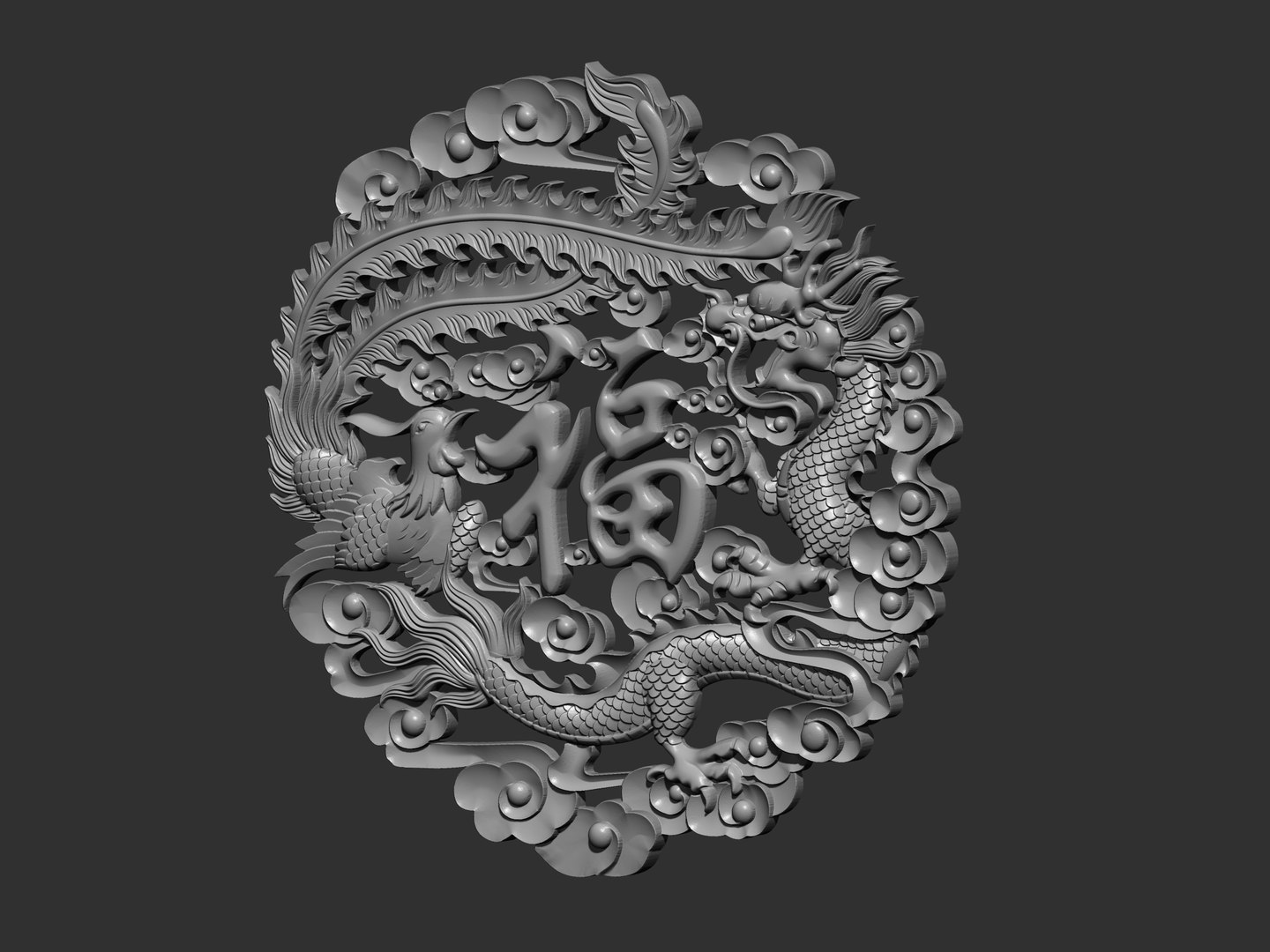 Dragon And Phoenix 3D Model - TurboSquid 2035230