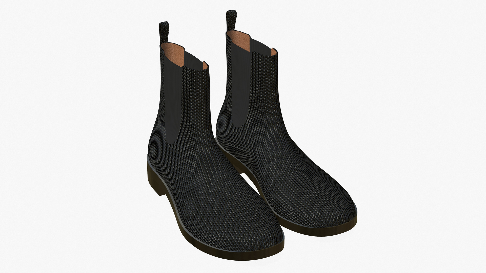 Weave Leather Boots 3D model - TurboSquid 1809647