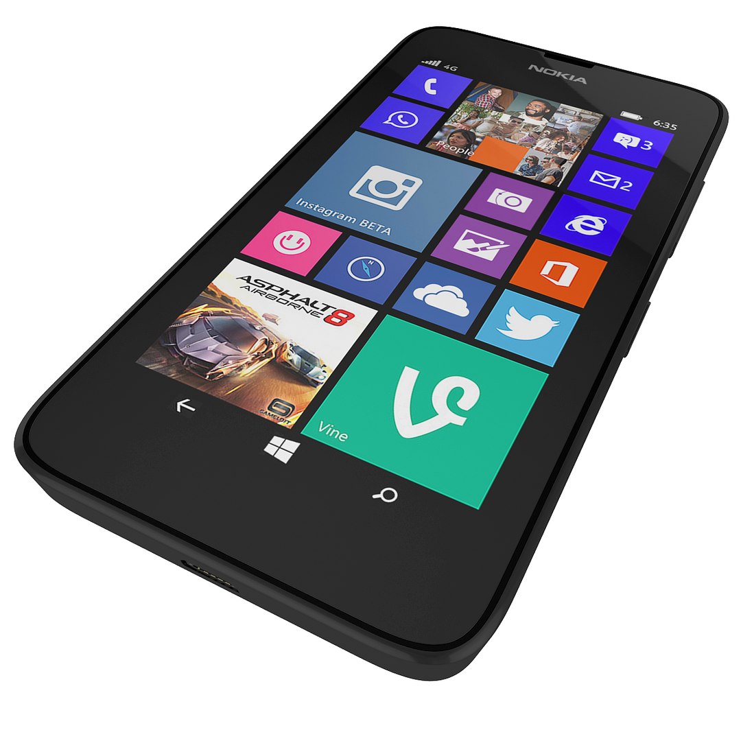 3d nokia 630 smartphone model