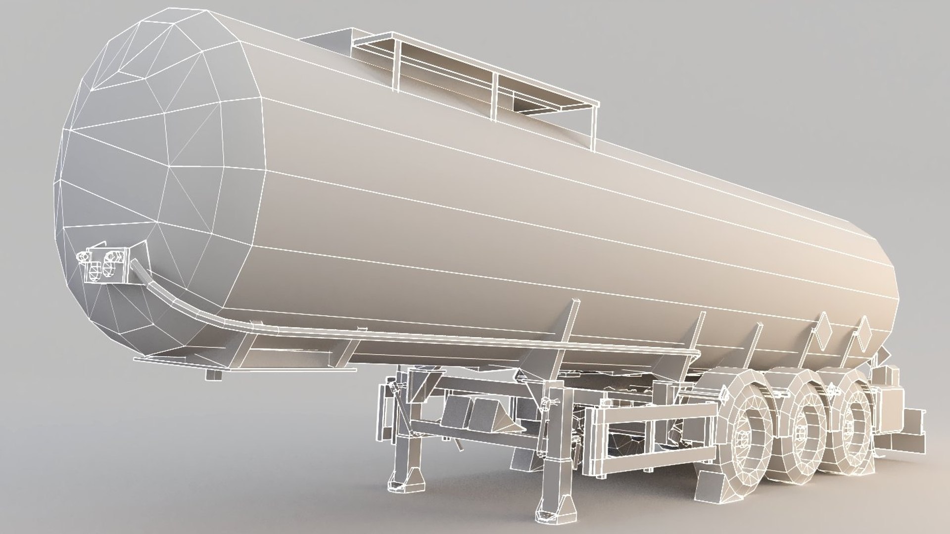 3D Fuel Tank Trailer Model - TurboSquid 1527393