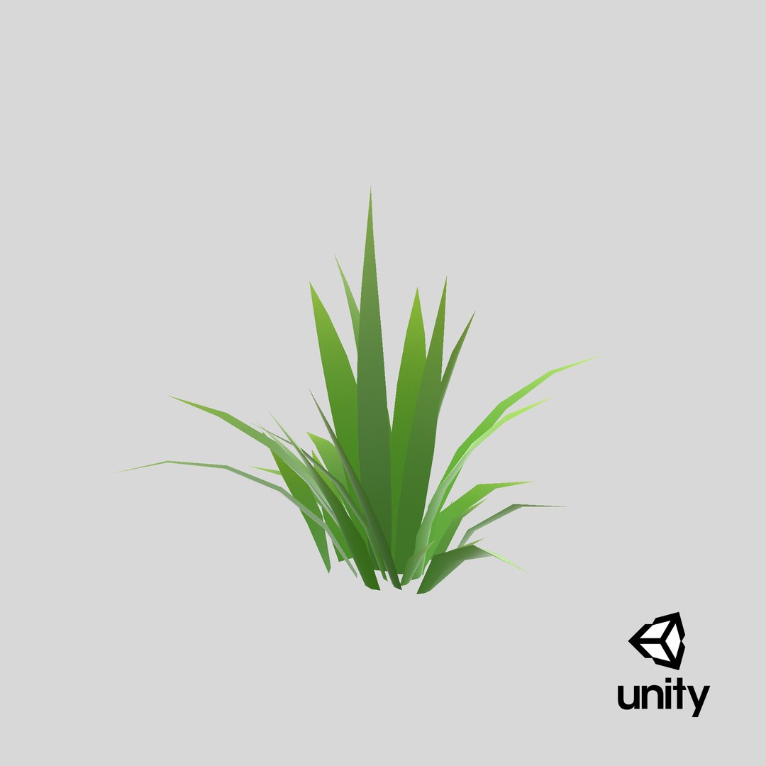3D Cartoon Grass 01 - TurboSquid 1936159