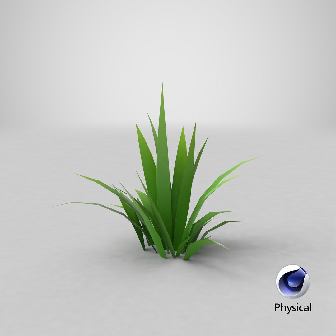 3D Cartoon Grass 01 - TurboSquid 1936159