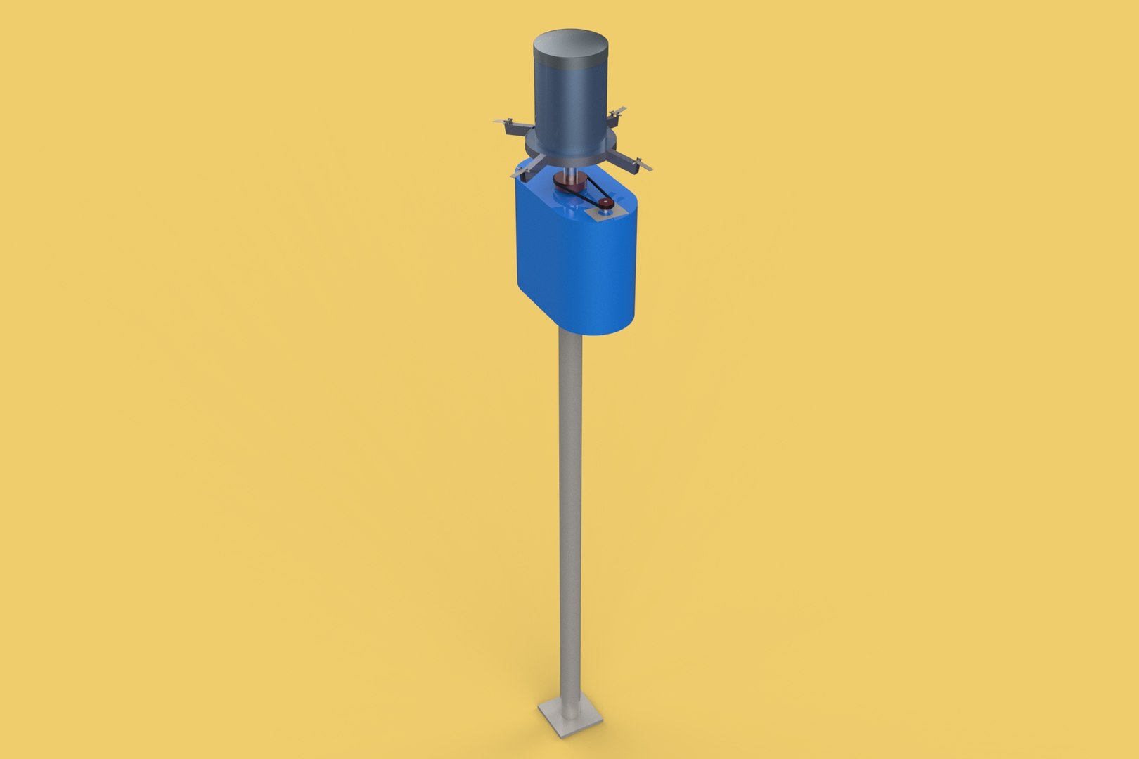 CENTRIFUGAL ROTARY FISH FEEDER SPREADER 3D Model - TurboSquid 2220575