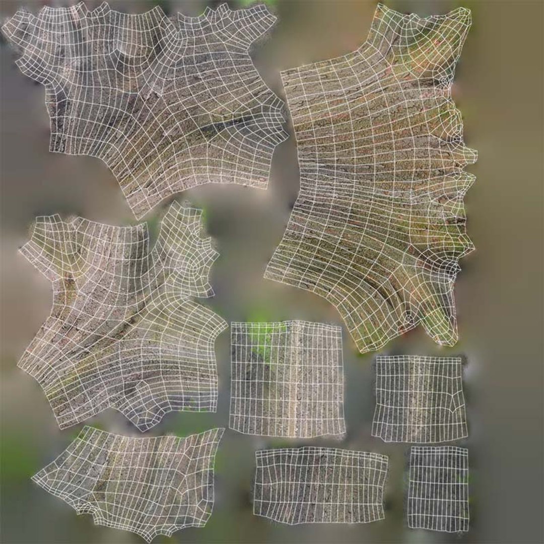Fragmented Bark Tree Trunk Remastered 3D Model - TurboSquid 2363160