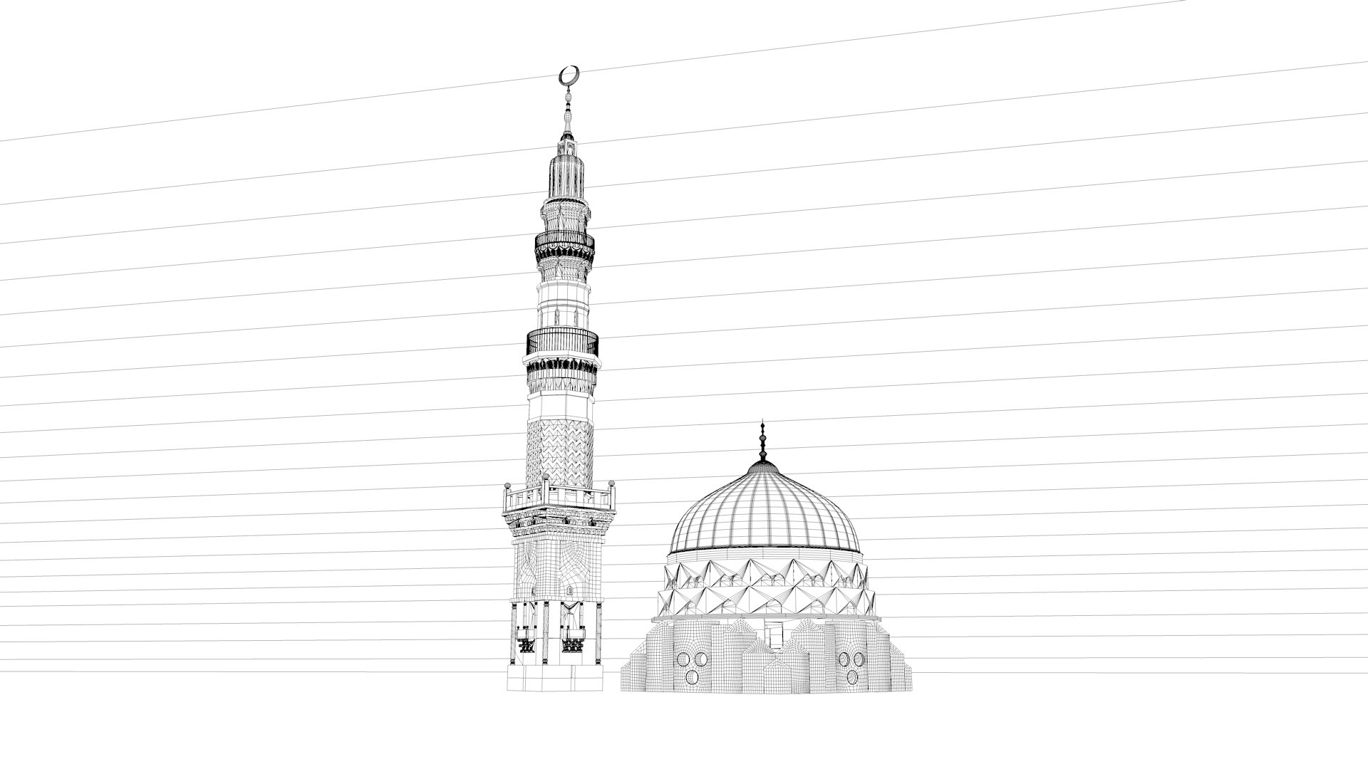 Prophets Mosque Masjid E Nabvi 3D Model - TurboSquid 2148235