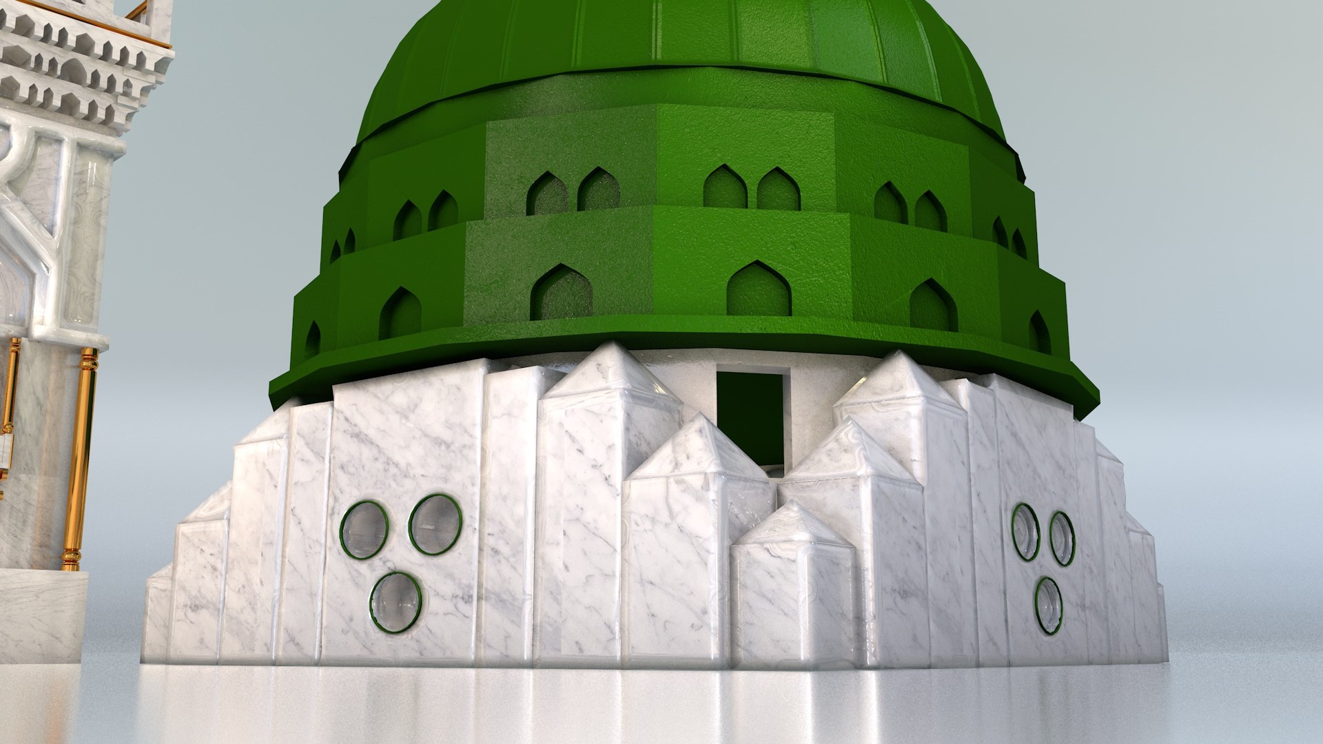 Prophets Mosque Masjid E Nabvi 3D Model - TurboSquid 2148235