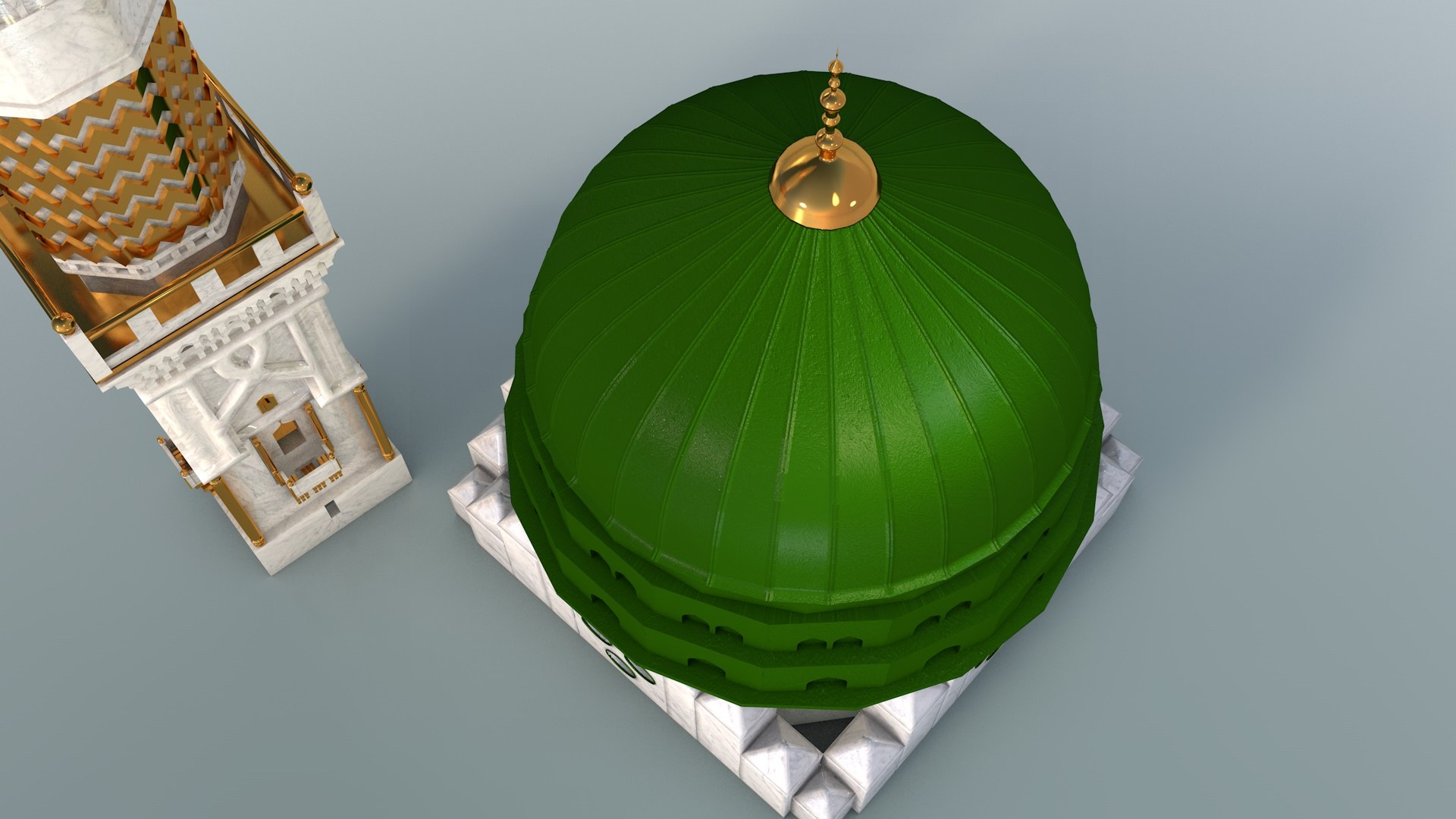 Prophets Mosque Masjid E Nabvi 3D Model - TurboSquid 2148235