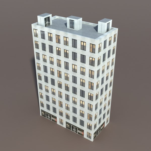 3d residential building model