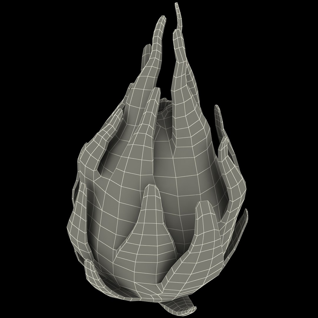 3d dragonfruit fruit model