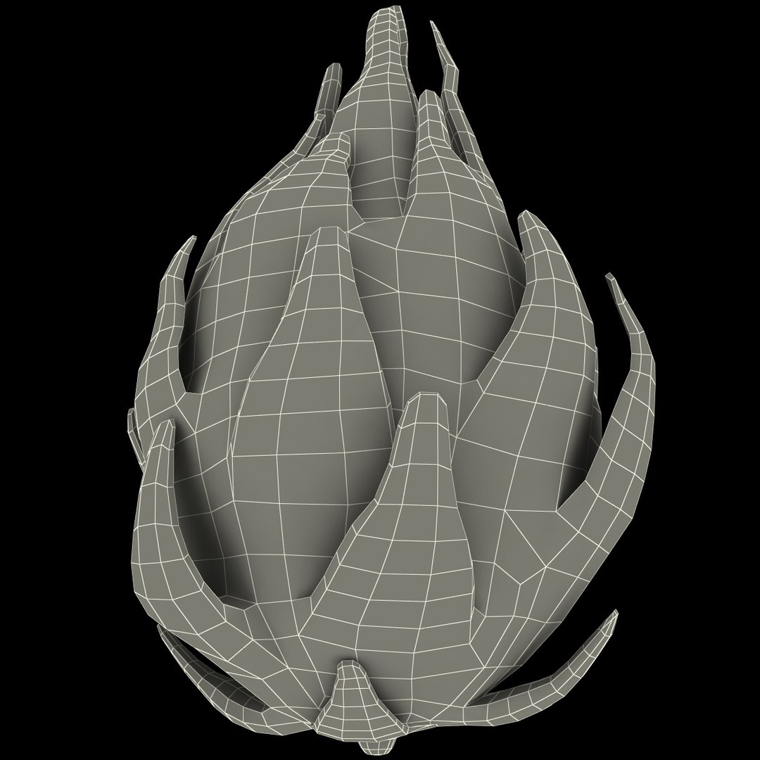 3d dragonfruit fruit model