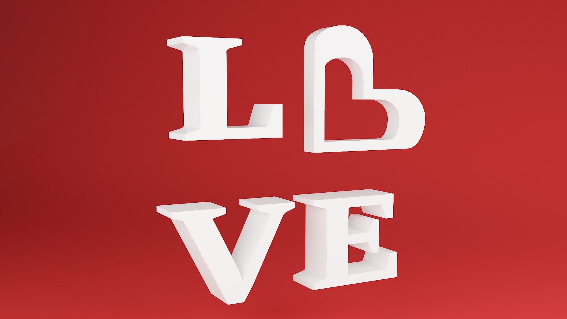 LOVE 3D - TurboSquid 2160985