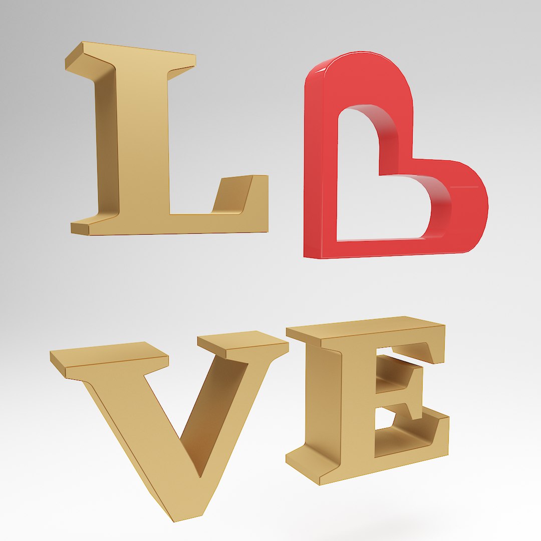 LOVE 3D - TurboSquid 2160985